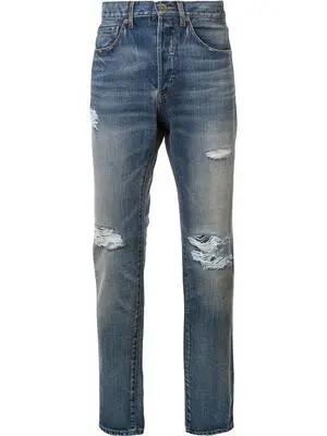 321 321 Distressed Mid-Rise Jeans