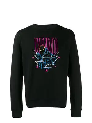 Kenzo Embroidered Logo Sweatshirt - Black