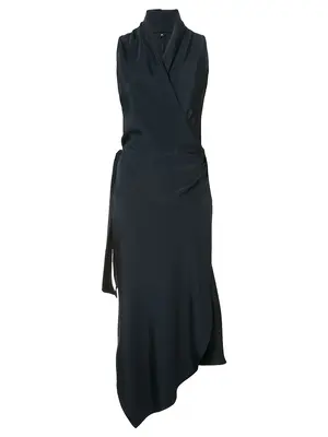 PETER COHEN Victor Wrap-style Dress - Blue