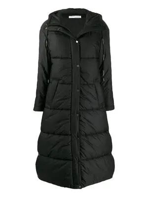Off-White Hooded Padded Coat - Black