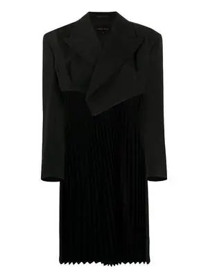 Comme Des Garçons 1980s Elongated Pleated Back Jacket - Black