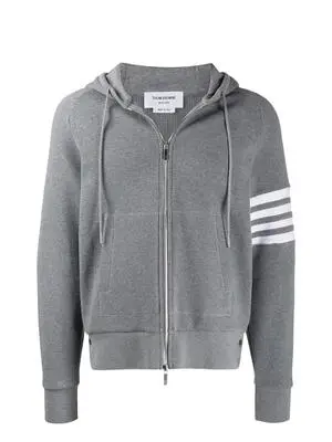 THOM BROWNE Thom Browne 4-Bar Raglan-Sleeve Waffle Stitch Hoodie