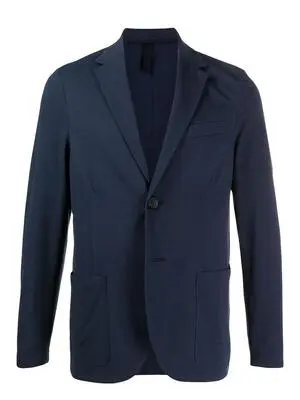Harris Wharf London Textured Single-breasted Blazer - Blue