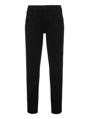 L'Agence High-rise Ankle Grazer Jeans - Black