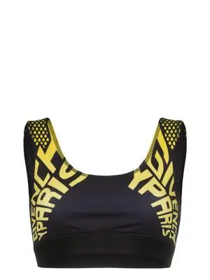 Givenchy Logo Print Sports Bra - Black