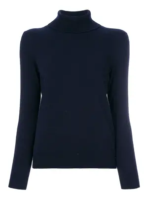 N.peal Cashmere Roll Neck Sweater - Blue