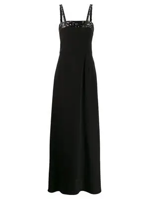 Emilio Pucci Sequin Embellished Maxi Dress - Black