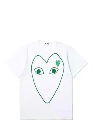 Play Comme Des Garcon Print T-shirt - White