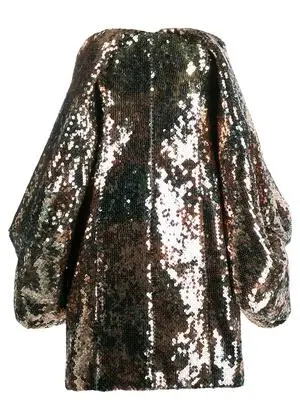 HALPERN Halpern Sequinned Mini Dress