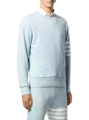 Thom Browne 4-bar Cotton Sweater - Blue