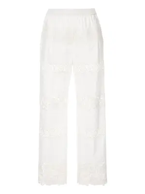 Dolce & Gabbana Embroidered Trousers - White