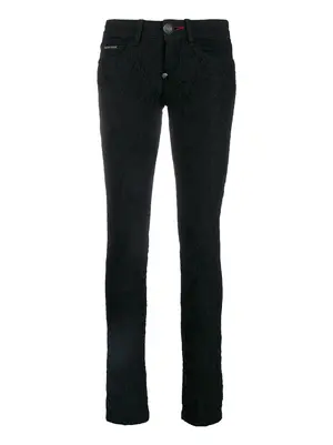 Philipp Plein Lace Skinny Jeans - Black