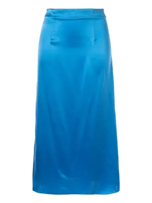 MACGRAW Shadow Midi Skirt - Blue