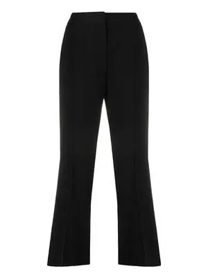 Alberto Biani Cropped Bootcut Trousers - Black