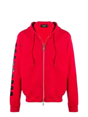 DSQUARED2 Logo-print Zip-up Hoodie