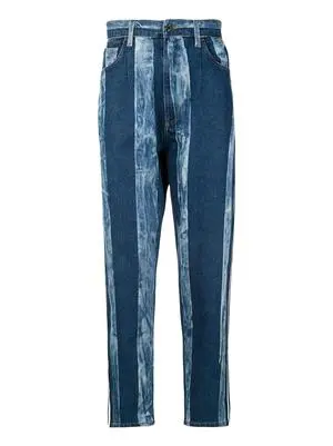 DOLCE & GABBANA Striped Washed Effect Tapered Jeans