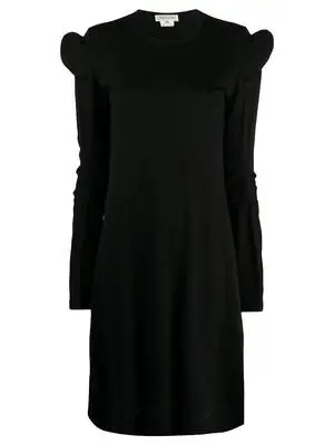 Comme Des Garçons 2000 Textured Shoulder Dress - Black