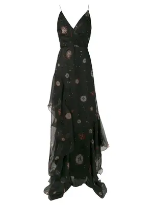 Isolda Amabile Printed Dress - Black