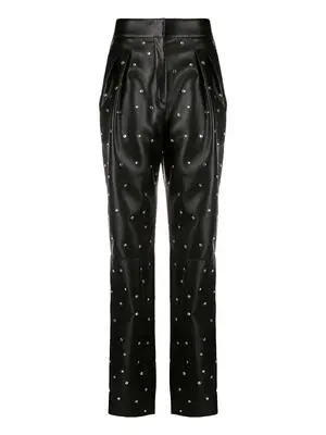 PHILOSOPHY DI LORENZO SERAFINI Embellished Leather Look Trousers
