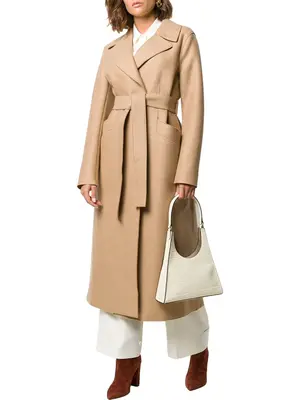 HARRIS WHARF LONDON Harris Wharf London Wrap-Around Virgin Wool Coat