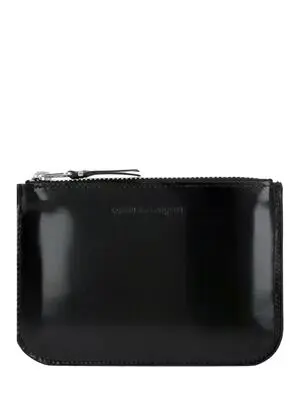 Comme Des Garçons Top Zip Coin Purse - Black