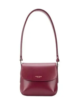 Giorgio Armani Logo Shoulder Bag - Red