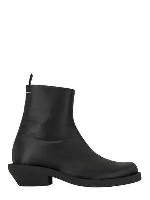 MAISON MARGIELA Extended Heel Ankle Boots - Black