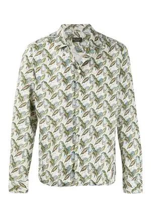 DELL'OGLIO Foliage Print Shirt