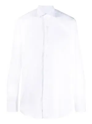 MAZZARELLI Plain Buttoned Shirt - White