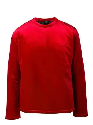 Jean Paul Gaultier Padded Velvet Jumper - Red