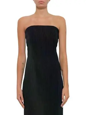 Givenchy Ribbed Tube Midi Dress - Blue