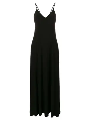 Norma Kamali V-neck Maxi Dress - Black