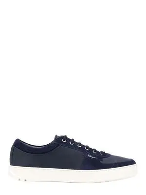 FERRAGAMO Leather Sneakers - Blue