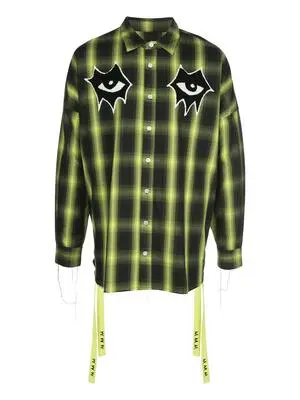 HACULLA. Signature Eyes Checked Shirt - Green