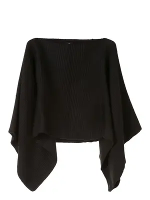 Voz Solid Crop Jumper - Black