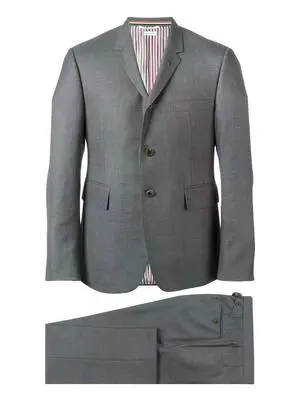 Thom Browne Single-breasted Wool Suit - Grey