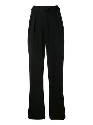 A.p.c. Belted Straight Trousers - Black