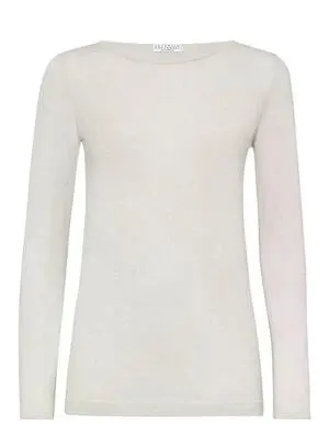 Brunello Cucinelli Long-sleeve Knitted Top - Neutrals