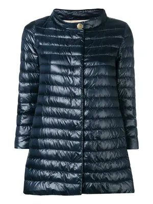 Herno Funnel Neck Padded Jacket - Blue
