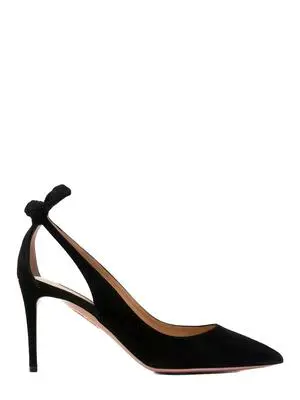 AQUAZZURA Bow Suede Pumps