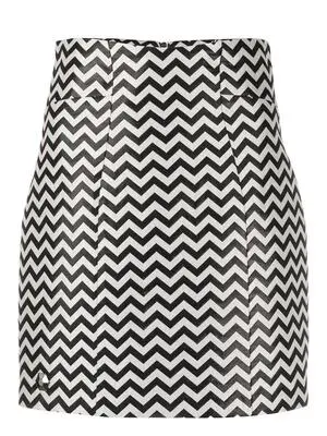PHILIPP PLEIN Philipp Plein Chevron Mini Skirt
