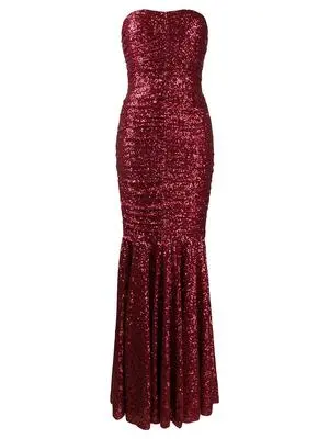 DOLCE & GABBANA Dolce & Gabbana Sequin-Embellished Draped Gown