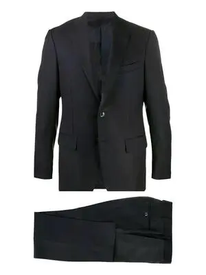 DELL'OGLIO Fitted Two Piece Suit - Blue