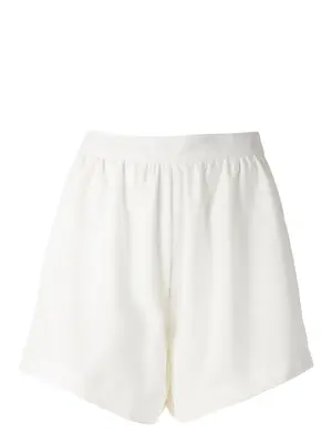 OLYMPIAH Genet Gathered Shorts - White