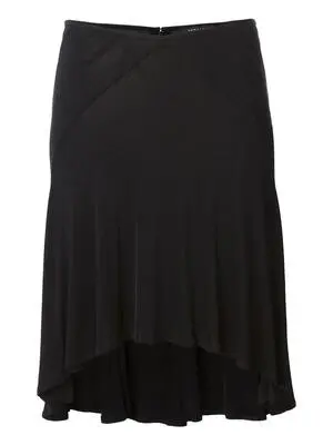 Versace Flared Asymmetric Hem Skirt - Black