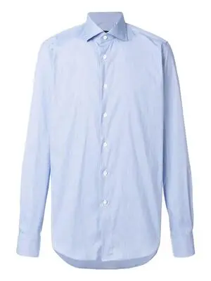 DELL'OGLIO Classic Long-sleeve Shirt - Blue