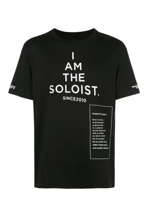 TAKAHIROMIYASHITA THESOLOIST. Logo Print T-shirt - Black