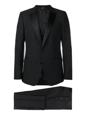 Dolce & Gabbana Three-piece Dinner Suit - Black