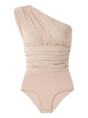 AMIR SLAMA Ruched Panel Top - Neutrals
