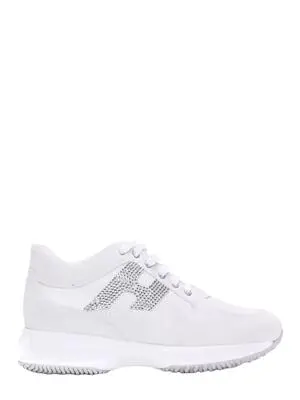 Hogan Studded Logo Sneakers - White